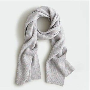 J. Crew | Accessories | J Crew Gray Ribbed Confetti Scarf Os | Poshmark